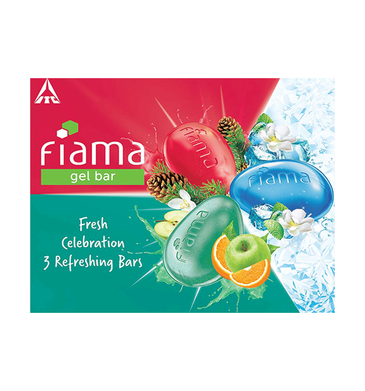 Buy Fiama Fiama Gel Bathing Bar Celebration Pack 375 g Online At Rs ...