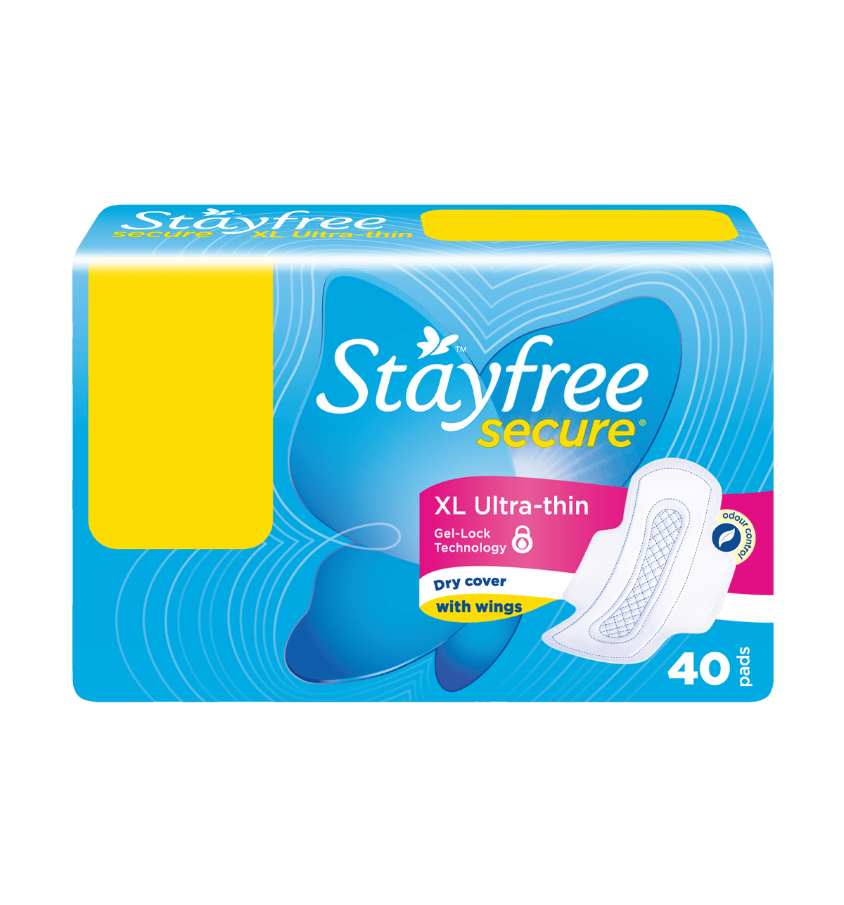 Buy Stayfree Stayfree Secure Ultra Thin Sanitary Pads (XL) with Wings ...