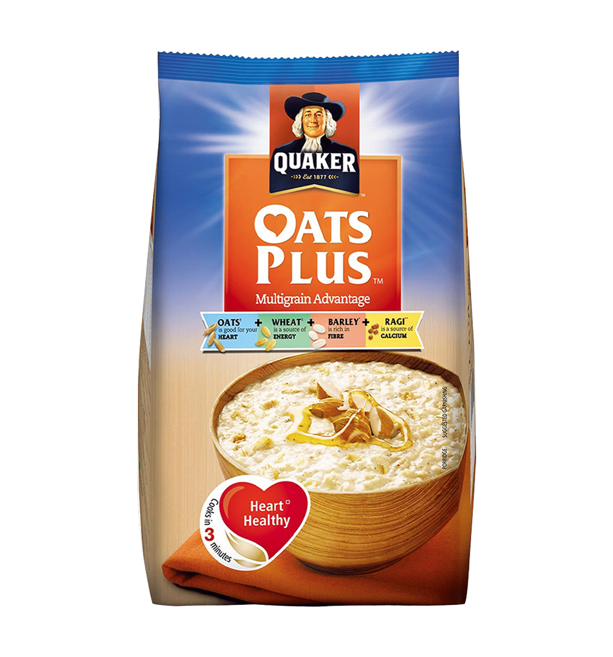 Buy Quaker Quaker Oats Plus - Multigrain Advantage 300 g Online At Rs ...